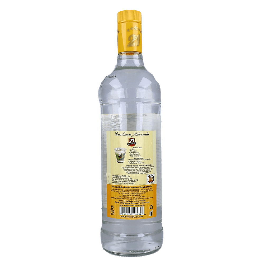Cachaça 21 PIRASSUNUNGA 1L | Compre no 360hyper | 360hyper - O Seu ...