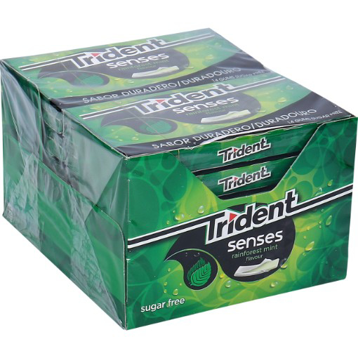 Pastilhas Elásticas Senses Rainforest Mint TRIDENT 12x23g | Compre no ...